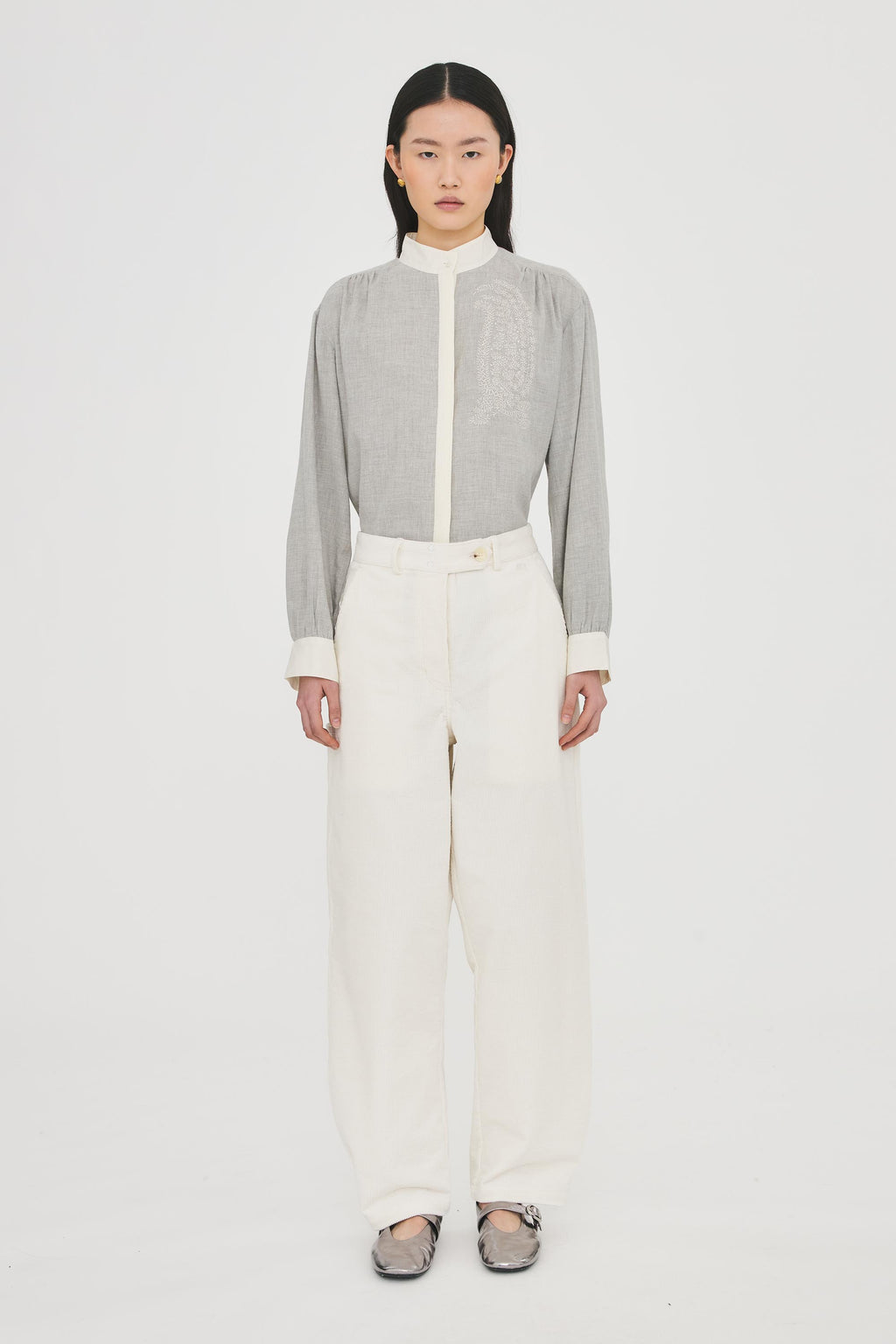 Alana Blouse – Hand-Embroidered Elegance by Antik Batik