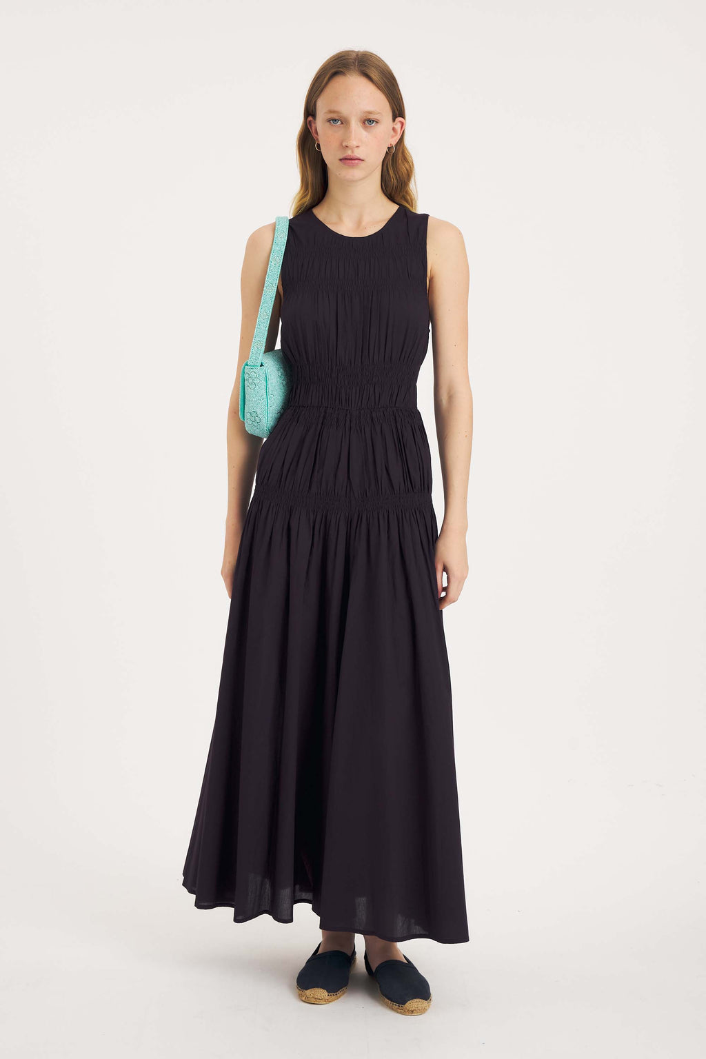 Caroline Maxi Dress – Cotton Voile & Elastic | Antik Batik