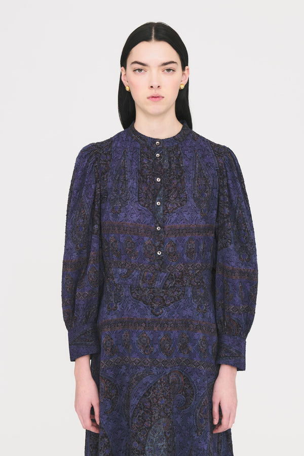 Tamari Dress – Jacquard Elegance by Antik Batik