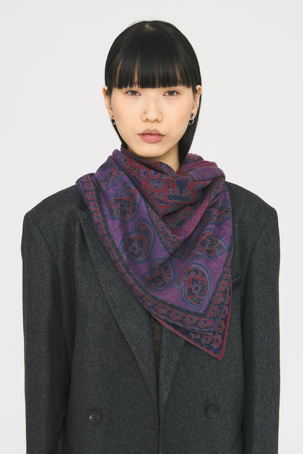 Tamari Scarf – Printed Cotton Voile Elegance by Antik Batik
